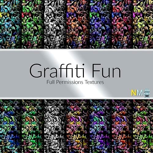 Graffiti Fun Seamless Textures Se 3d model