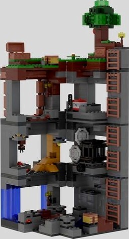 LEGO Minecraft adventure in the mines 3d model
