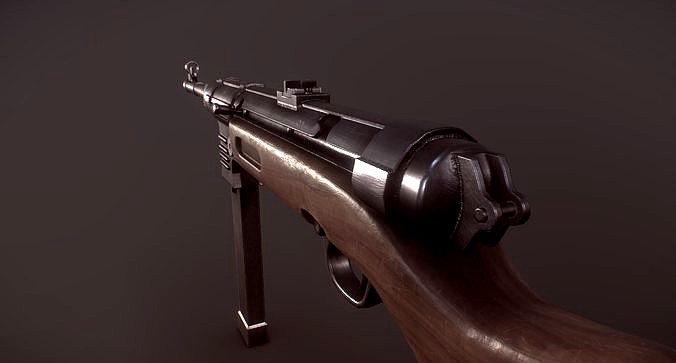 MP41 Submachine Gun 3d model