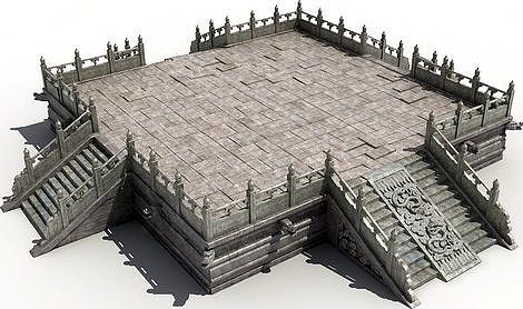 Stone Platform 3d model