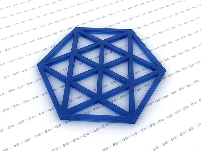 Star of David Hexagon 3d model