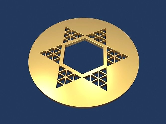 Star of David Medallion 3d model