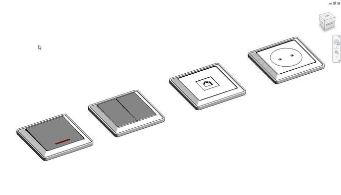 Revit switches 3d model