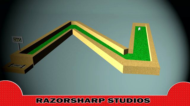 Mini Golf Alphabet N Hole 3D Model