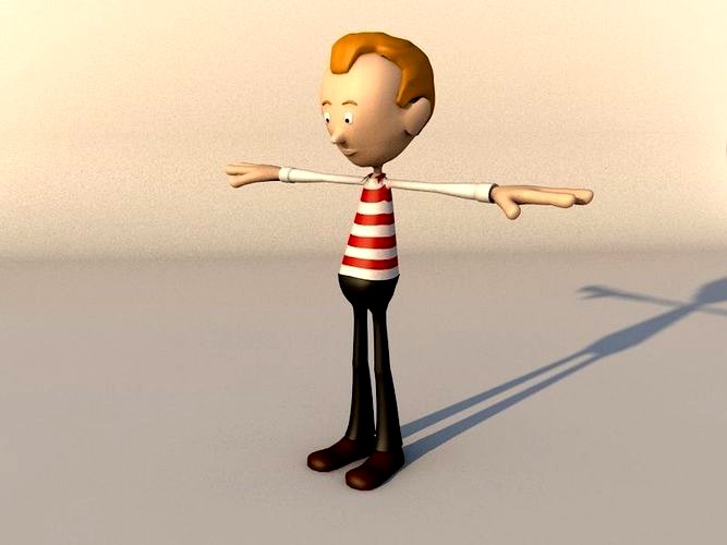 Cartoon Man 3D model