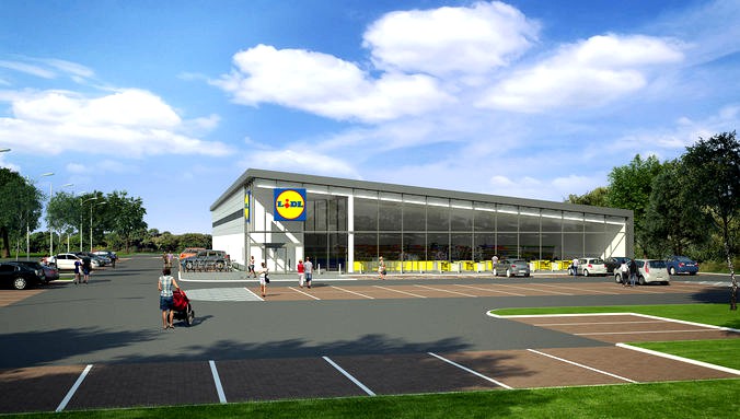 LIDL store 3d model