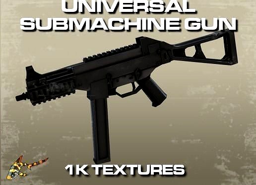 UNIVERSAL SUBMACHINE GUN 3d model