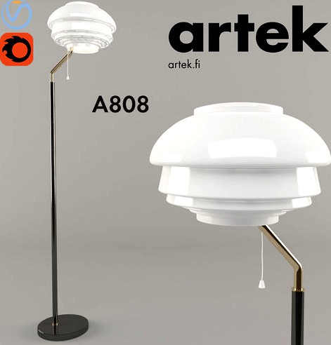 Artek FLOOR LAMP A808 3d model