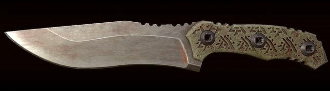 Combat Knife - Model - Textures 3d