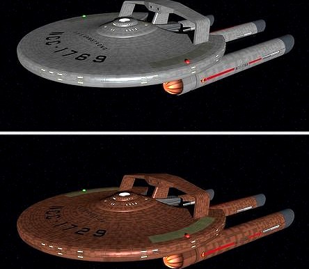 USS Armstrong warship TOS style Star Trek 2009 3d model