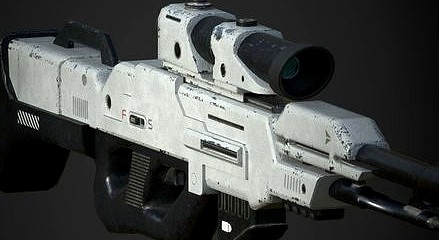 Sci Fi Sniper rifle 3d model