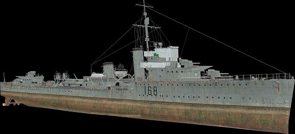 HMAS Vampire 3d model
