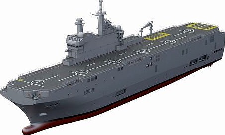 Mistral Class Assault Ship 3d model