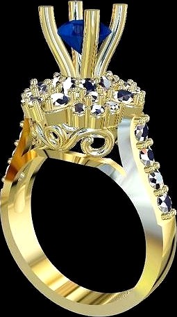 3d female ring pattern model