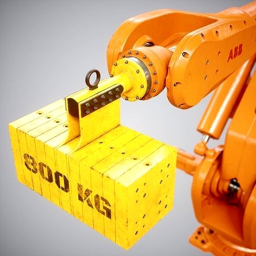 Industrial Robot Car Lift 3d model