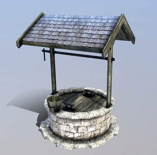 Medieval Village Well 3d model