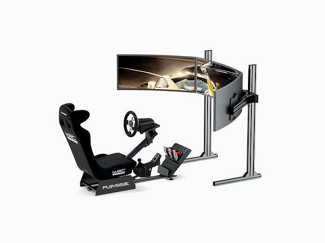 Playseat Driving Simulator Seat and Monitor 3d model