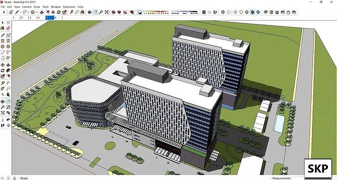 Sketchup Hospital F8 3d model