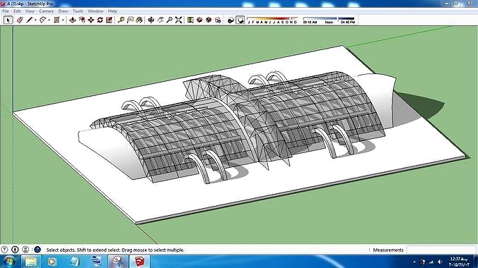 Sketchup Railway station A3 3d model