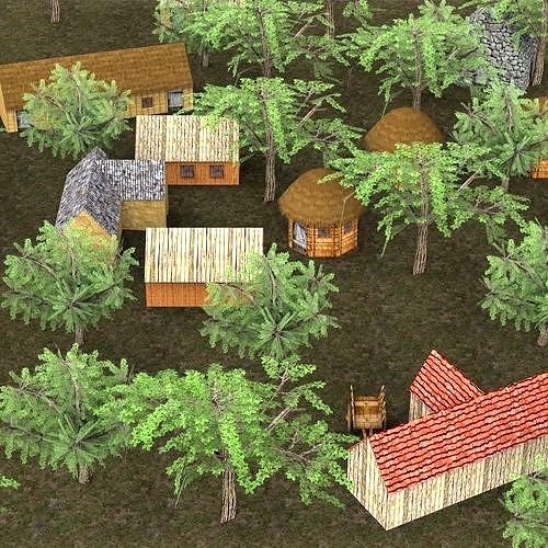 Old Indian Village 3d model