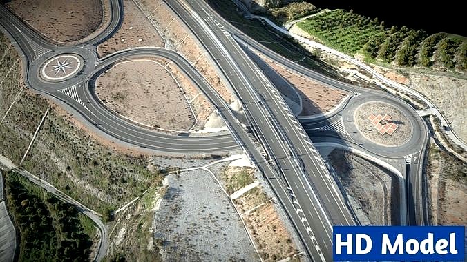 Highway - Map 3d model