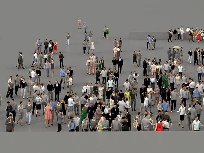 3D PEOPLE -CONCERT - EVENT - CROWDS- ULTIMATE SPEED SOLUTION model