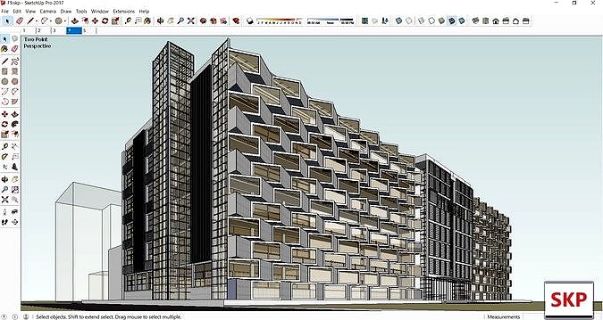 Sketchup Hospital F9 3d model