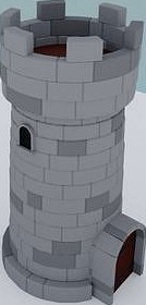 Medieval tower 3d model