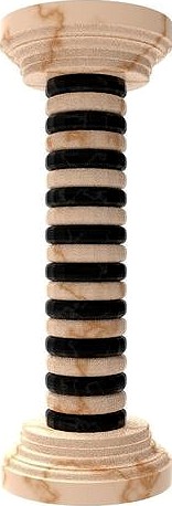 Architectural Curved Column 3d model