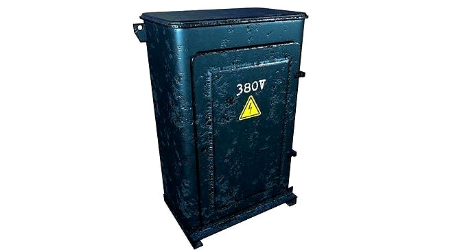 Power Box Game Ready 3d model
