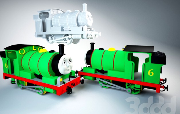 паровозик Перси / Percy engine 3d model