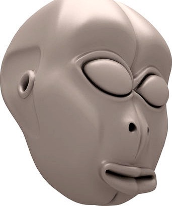 ALIEN HEAD 002 3D PRINT | 3D model