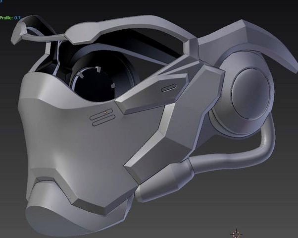 Overwatch Soldier 76 Mask Removable face part 3D print model | 3D