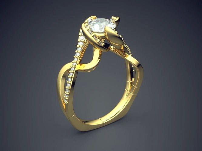 Gorgeous Unique Shape Stylish Ring | 3D model