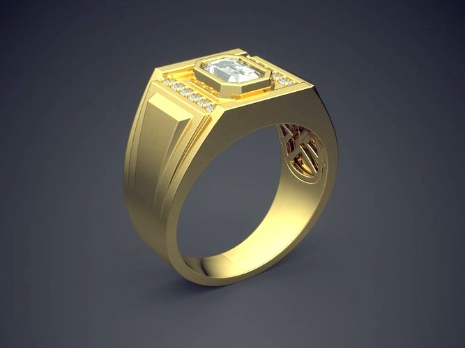Elite Luxurious Thick Man Ring | 3D model