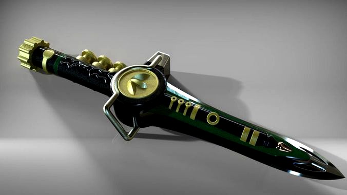 Green Ranger dragon dagger from Mighty Morphin Power Rangers | 3D model