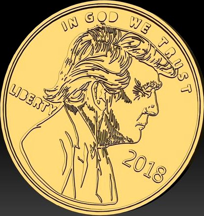 Donald Trump Coin - 3D Printable | 3D model