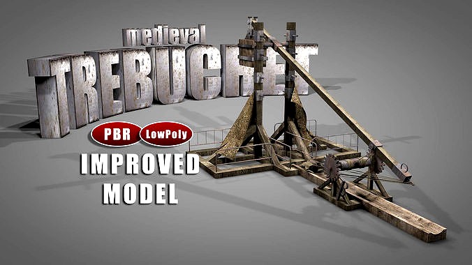 Medieval Trebuchet Catapult 3d model