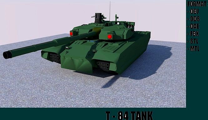 T-84 TANK 3d model