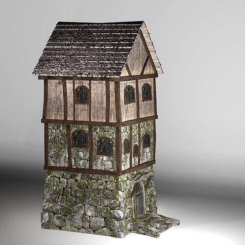 Medieval high house 3d model