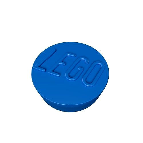 Lego Brick Blue 3d model