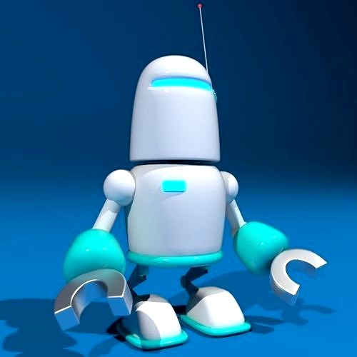 Cartoon Child Robot 3d model