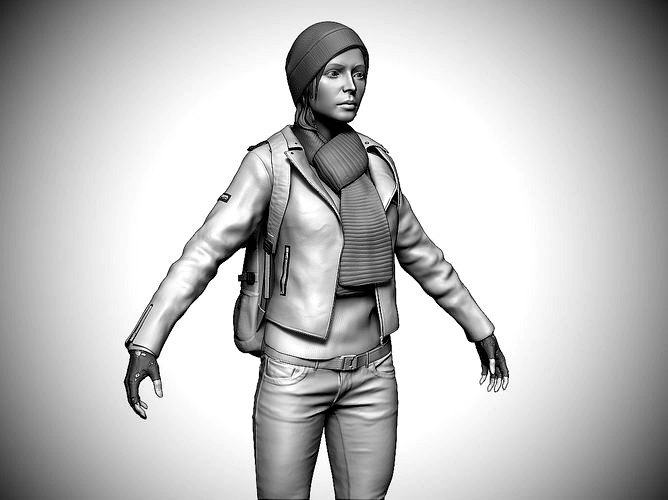 Female Character 02 3d model