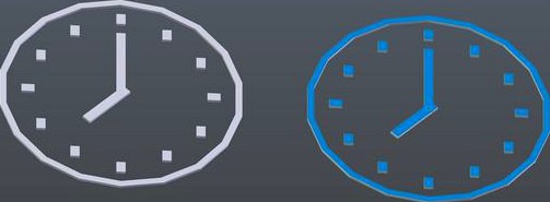 Low poly Clock symbols 1 3d model