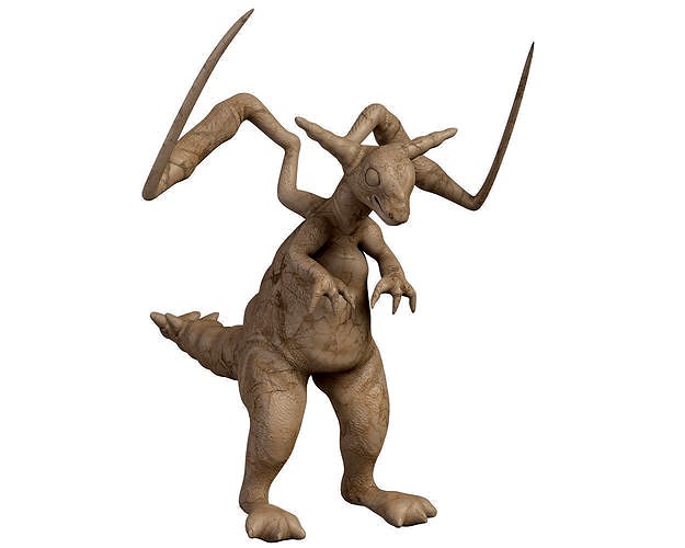 Statue of the monster 3d model