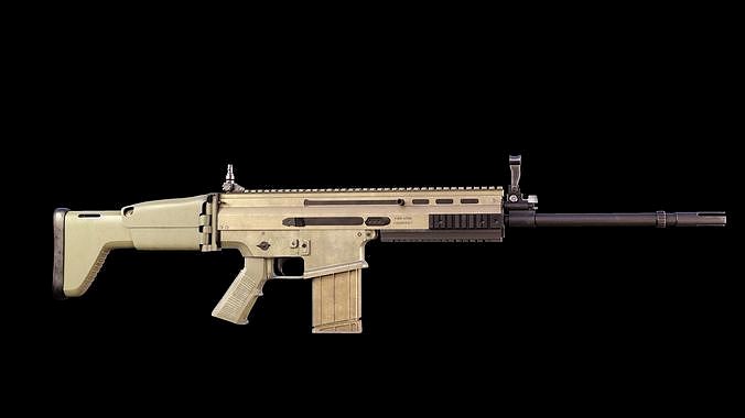 Realistic SCAR - H Fully Detailed 3d model