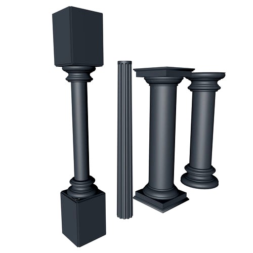 Columns 3d model