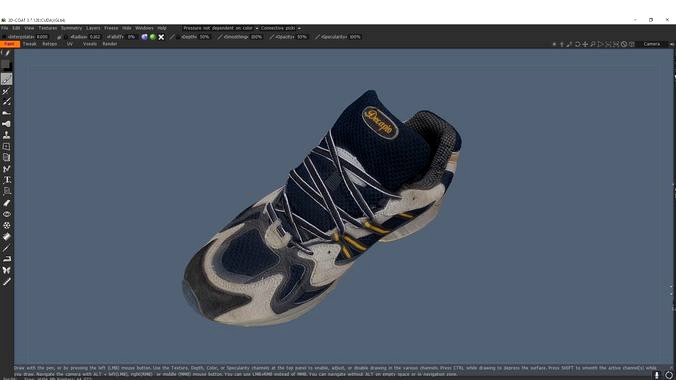 Sneakers Low-poly 3D model