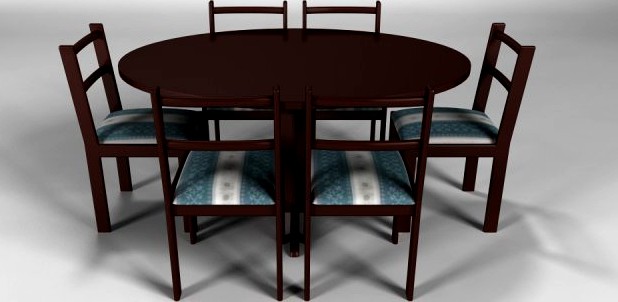 Dining table 3D Model