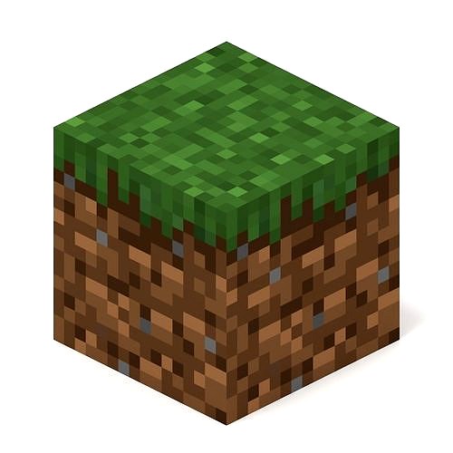 Minecraft Grass Block 3d Model 4936